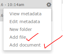 Add file v/s Add document under File section | Research Study